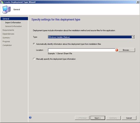 SCCM How To Create Deployment Type For Applications In SCCM
