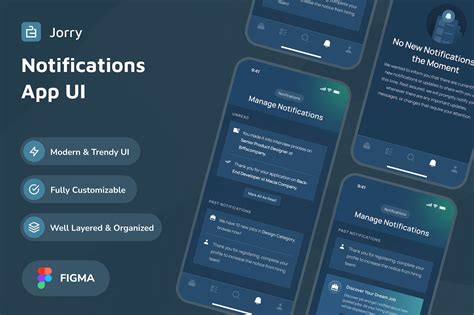 通知暗模式应用app Ui Kit Fig 云瑞设计