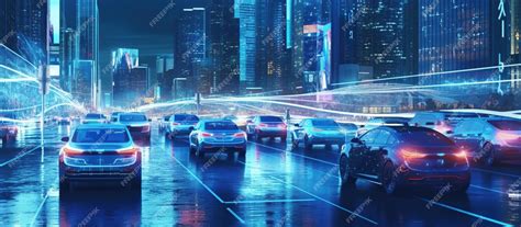 자율주행 자동차 개념 Ai 생성 이미지