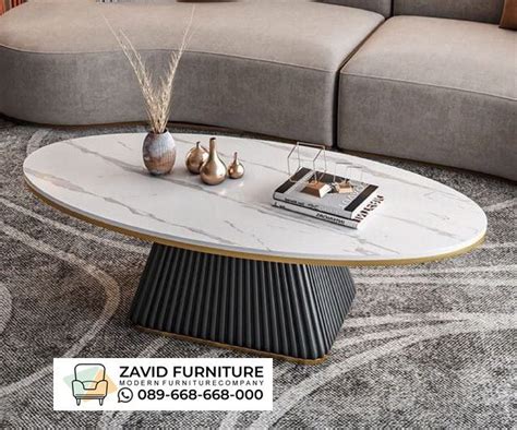 Coffe Table Oval Minimalis Surabaya