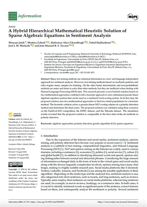João Manuel R S Tavares On Linkedin A Hybrid Hierarchical Mathematical Heuristic Solution Of