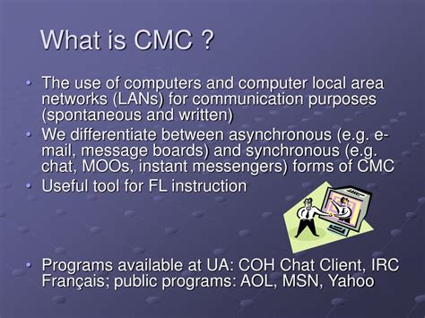 Ppt Computer Mediated Communication Cmc Powerpoint Presentation Free Download Id 183582