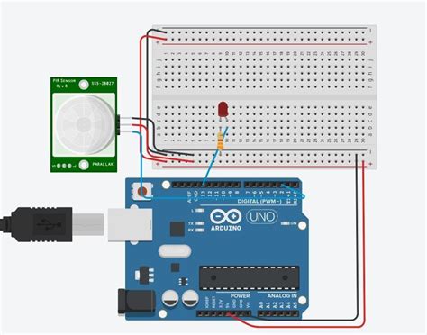 Pir Motion Sensor With Arduino And Led 5 Steps Instructables