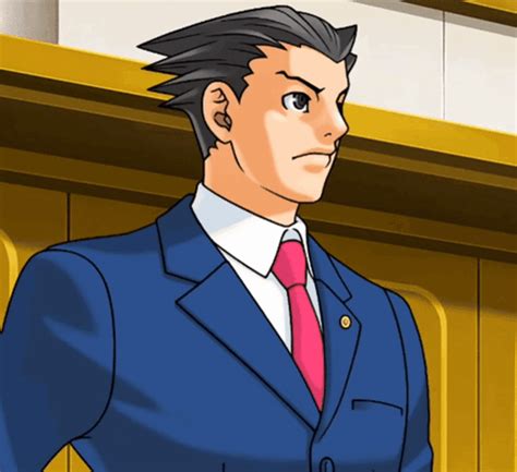Ace Attorney Phoenix Phoenix Wright Nod  Ace Attorney Phoenix
