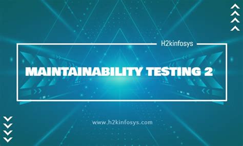 Maintainability Testing H2kinfosys Blog