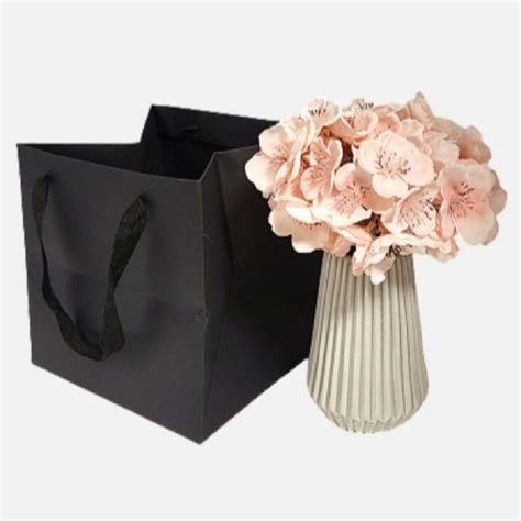 정사각형 쇼핑백 블랙 소형 홈플러스 판매자택배