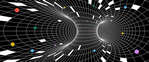 Premium Vector Abstract Tunnel Wireframe Structure Colorful Geometric Universe Or Space Grid