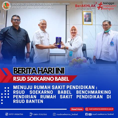 Rsud Soekarno Babel Benchmarking Pendirian Rumah Sakit Pendidikan Di