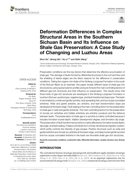 Pdf Deformation Differences In Complex Structural Areas In The