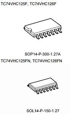 74VHC125F Datasheet PDF Toshiba TOSHIBA CMOS IC Quad Bus Buffer
