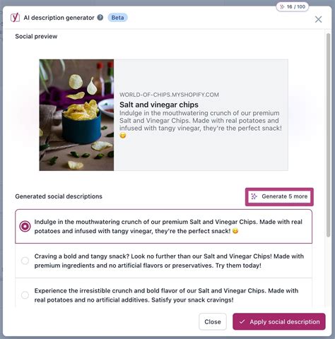 How To Use The AI Generate Title Description Generator In Shopify Yoast