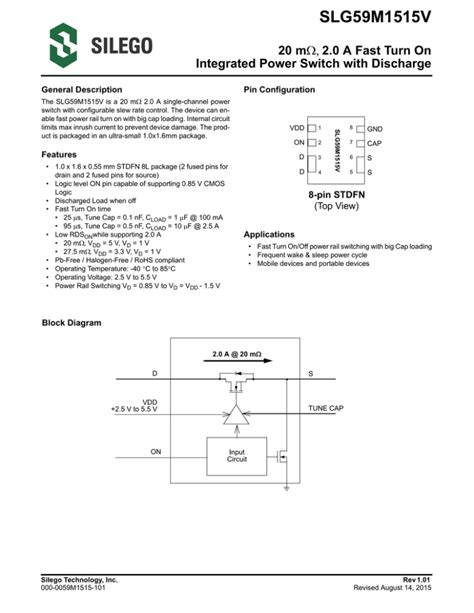 SLG59M1515V Datasheet