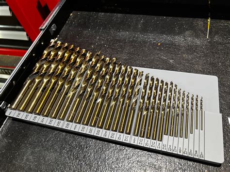 Gridfinity Drill Bit Toolbox Organizer 29 Bit Capacity 7x3 Split