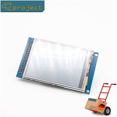 2 8 zoll 240×320 tft lcd modul touch display ili9341 mit sd karten für
