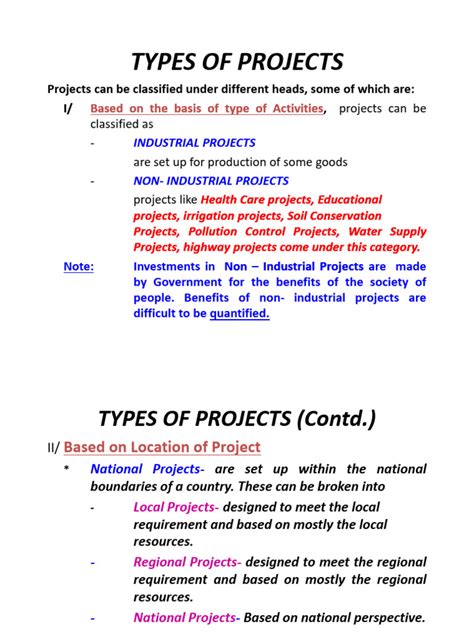 Microsoft Powerpoint Lect2 Project Management Types Of Projects
