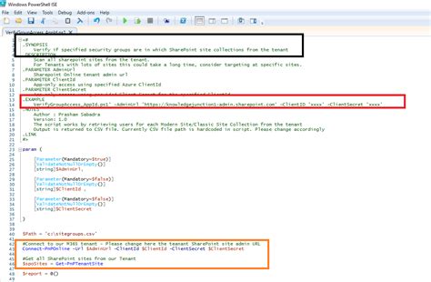 Microsoft 365 Powershell Script Get All Sharepoint Sites Where Respective Security Group Has