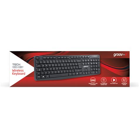 Wireless Full Size Keyboard Black