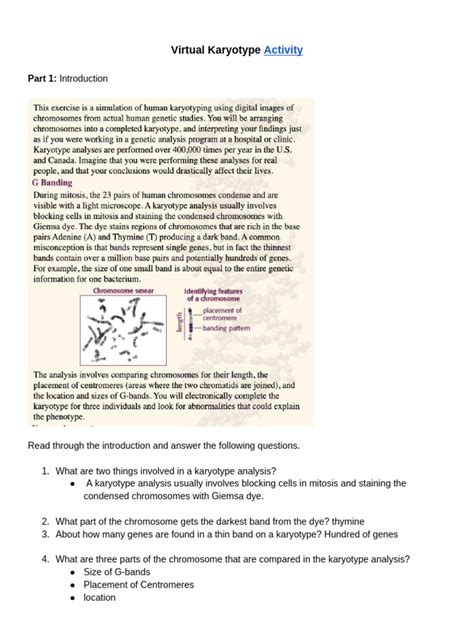 Krishna Koushal Reddy Yeturu Virtual Karyotype Activity Pdf