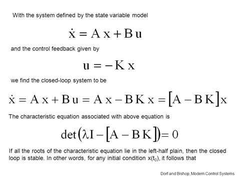 full state feedbak control ppt video online download