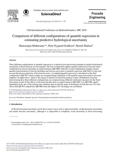 Pdf Comparison Of Different Configurations Of Quantile Regression In