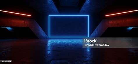 그런 지 스튜디오 쇼룸 큰 빈 강철 콘크리트 격납고 창고 헛간 거대한 공간 어두운 밤 Led 조명 현대 워크샵 자동차 차고 창고