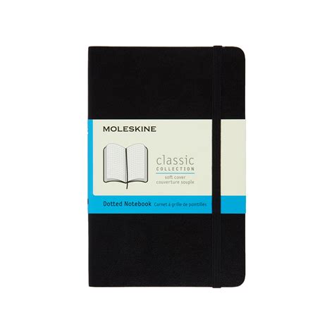 Classic Black Pocket Soft Covered Dotted Notebook Bookazine Hk