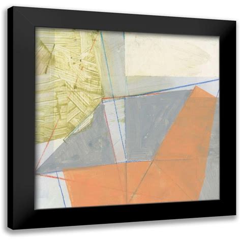 Bellissimo Art 20x20 Black Modern Framed Museum Art Print Titled