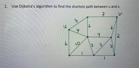 Solved Use Dijkstra S Algorithm To Find The Shortest Path Chegg