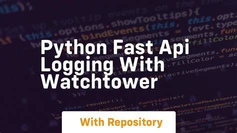 Python Fast API logging with Watchtower - YouTube