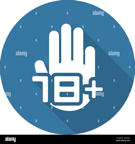 Age Limit Icon Flat Design Stock Vector Image And Art Alamy