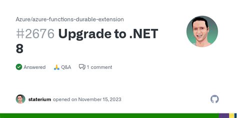 Upgrade To Net 8 · Azure Azure Functions Durable Extension