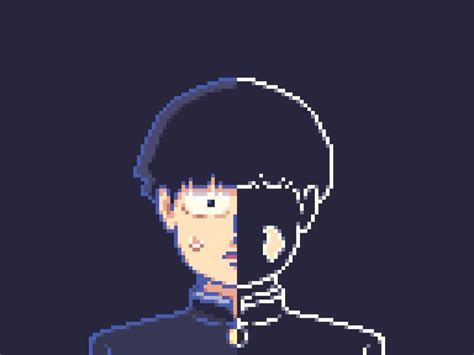 Mob Psycho Pixel Art Rmobpsycho100