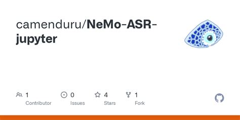 GitHub Camenduru NeMo ASR Jupyter