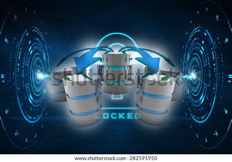 Database Networking Concept Connected Metal Hard Stock Illustration 282591950 Shutterstock