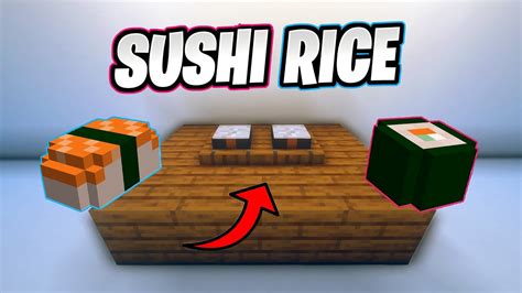 Minecraft Sushi Build Hack Tutorial Youtube