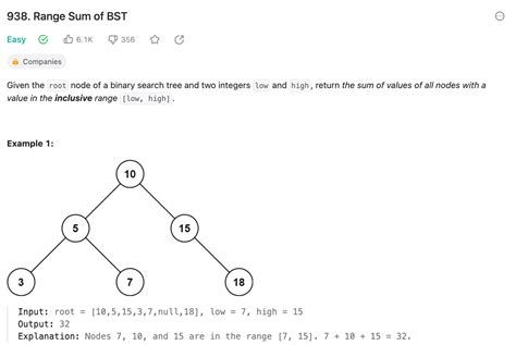 리트코드 938번 Range Sum Of Bst Python