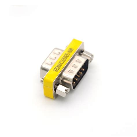 D Sub Db9 Connector 9pin Male To Male Adapter Gend Vicedeal