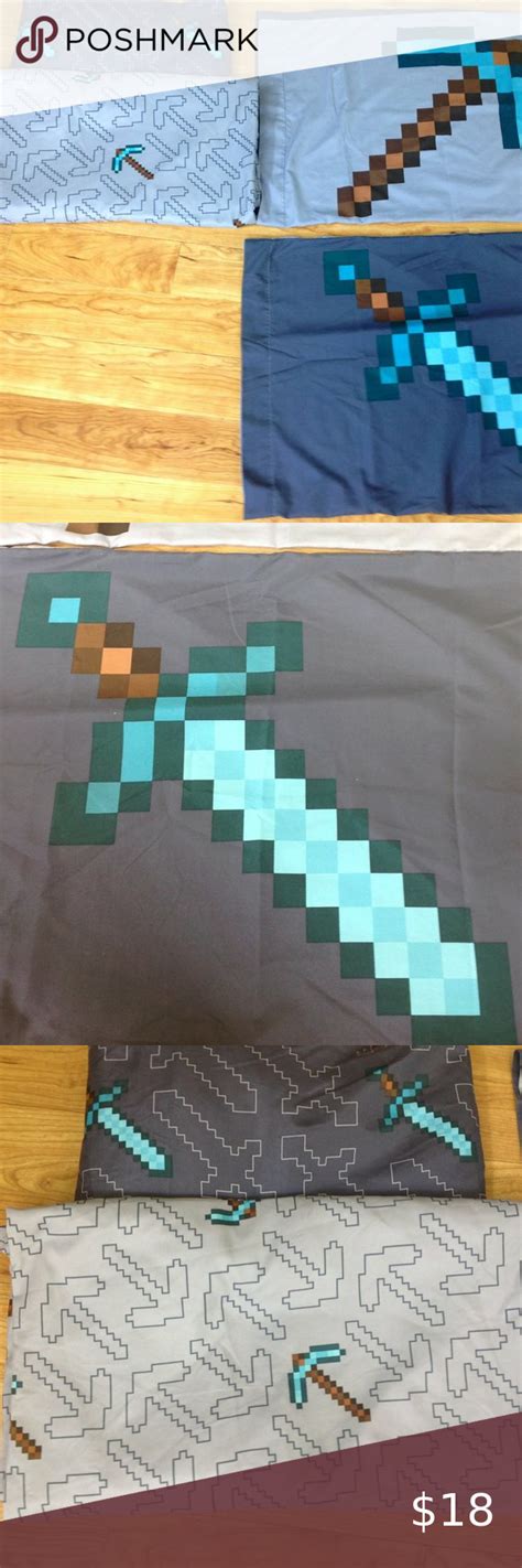 Minecraft 4 Pc Full Size Sheet Set Full Size Sheets Sheet Sets Light In The Dark