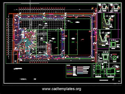Site Drainage Layout Plan And Sections Details Cad Template Dwg Cad