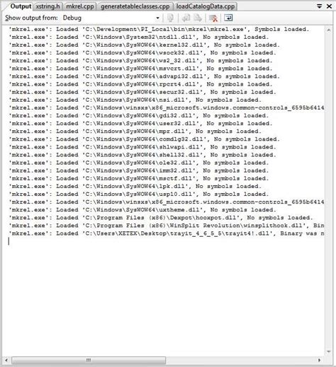 Debugging Win32 Application Console Output Stack Overflow