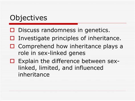 inheritance and randomness of genetics ppt