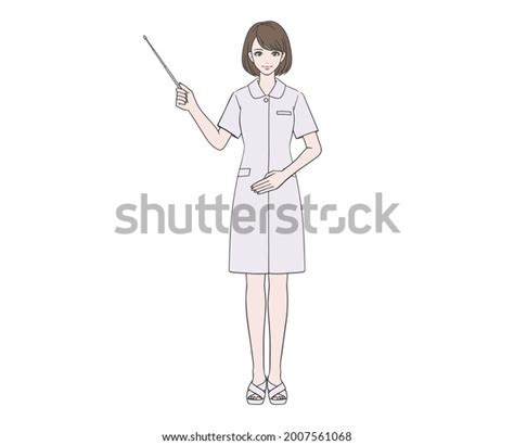 Nurse Explaining Pointer Stock Vector Royalty Free 2007561068