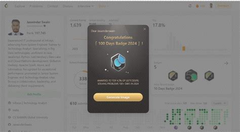 Jaswinder Swain On Linkedin Codingjourney Leetcode Achievementunlocked