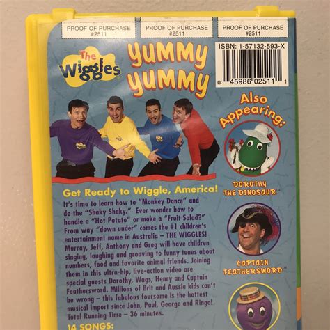 The Wiggles Yummy Yummy Vhs Video Vcr Tape Sing Along Songs Original Hot Sex Picture