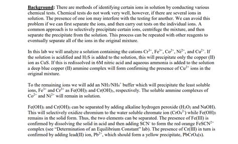 Solved Write Out Net Ionic Equations For The Main Reactions Chegg