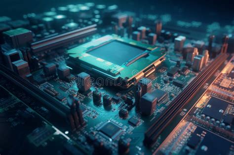 circuit board processor generate ai stock illustration illustration of hardware chip 282836524