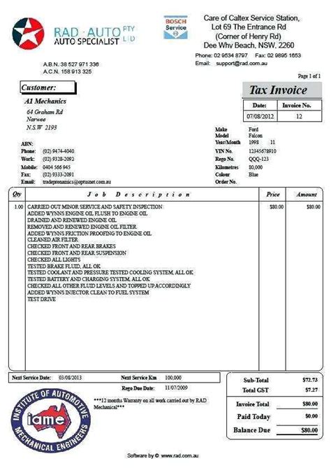 Myob Email Invoice Template Cards Design Templates