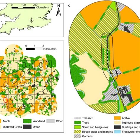 a Location of the km² grid used for selecting transect locations Download Scientific Diagram