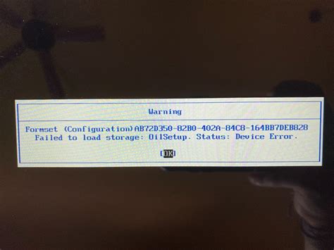 Failed To Load Storage Oilsetup Error After Bios Update English Community