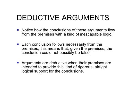 Analysis Inductive And Deductive Arguments